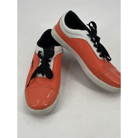 Shorty Capone | Shoes | Shorty Capone Mens Orange Leather Sneakers ...